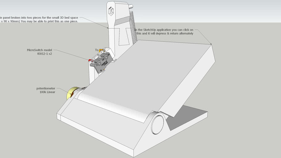 Sewing Machine Pedal Pfaff Creative 7550 (Dynamic Component) | 3D Warehouse