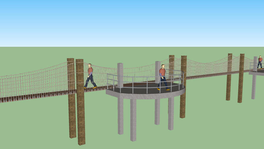rope bridge or tree walk | 3D Warehouse