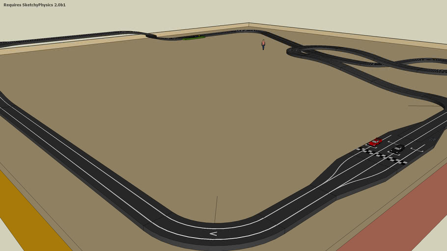 Slot Car Track #4 Sketchyphysics | 3D Warehouse