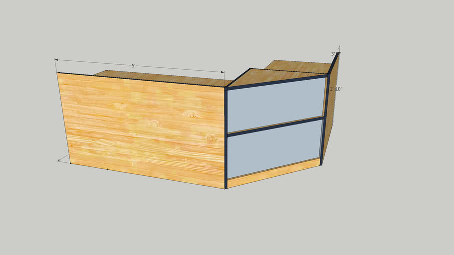 custom circulation desk ny Candex Custom Corp . | 3D Warehouse