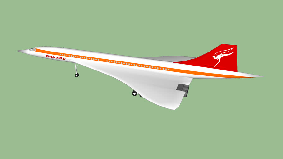 Qantas Concorde 1978 (Fictional) | 3D Warehouse