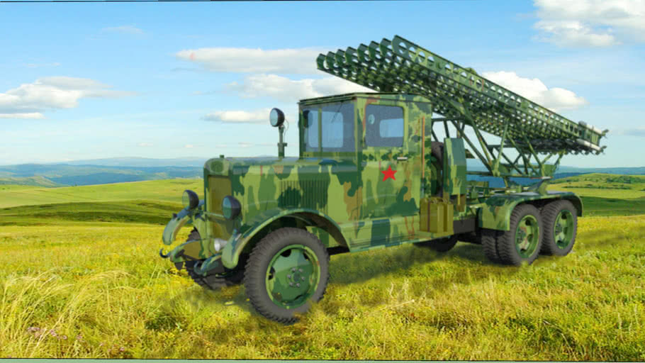 Katyusha /Катюша (little cat) RED ARMY WW 2 - ROCKET LAUNCHER - type M ...