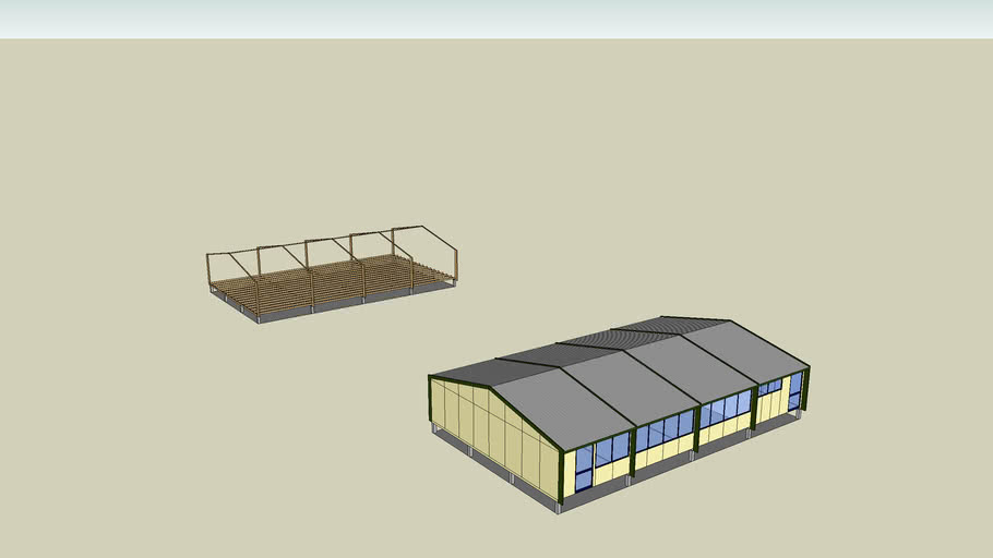 Prefabricated Transportable Bay Classroom | 3D Warehouse