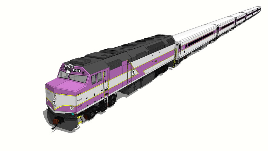 Train - MBTA - Green Line | 3D Warehouse