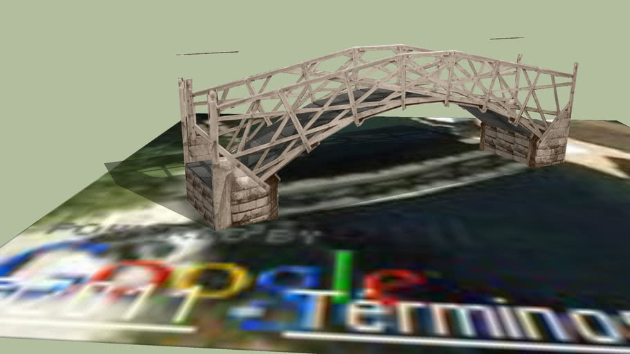 Mathematical Bridge in Queen's College in Cambridge (UK) | 3D Warehouse