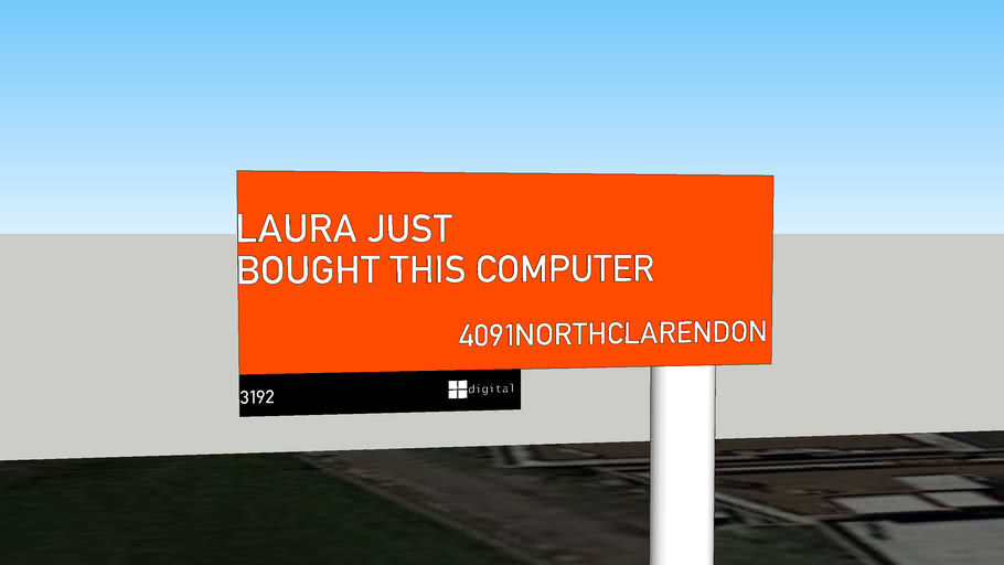 windows digital billboard | 3D Warehouse