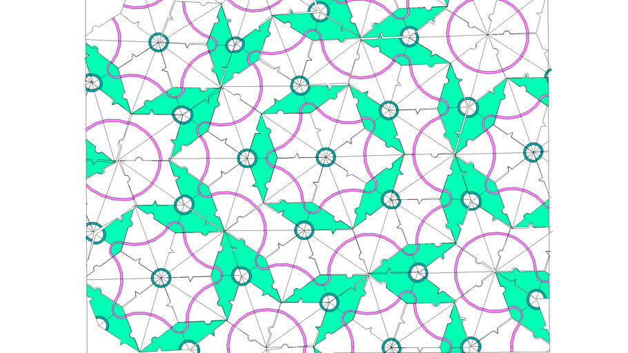 two pieces only make for non repeating pattern | 3D Warehouse