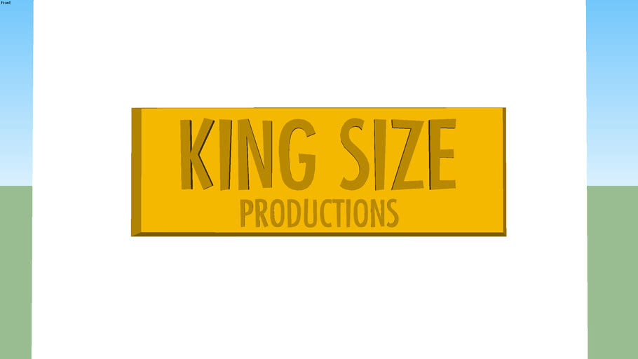 King Size Productions logo 2009 remake | 3D Warehouse