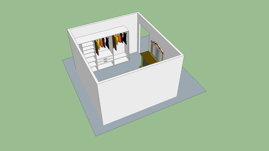 Small Walk in Closet | 3D Warehouse
