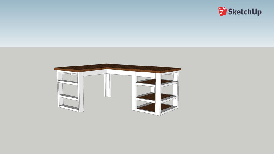L-Shaped Desk | 3D Warehouse