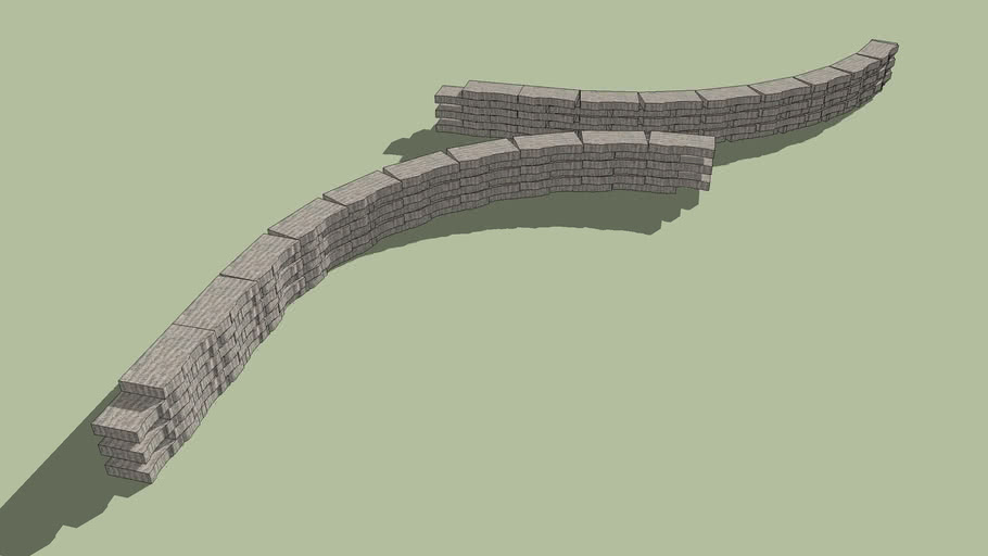 Curved wall paving stones | 3D Warehouse