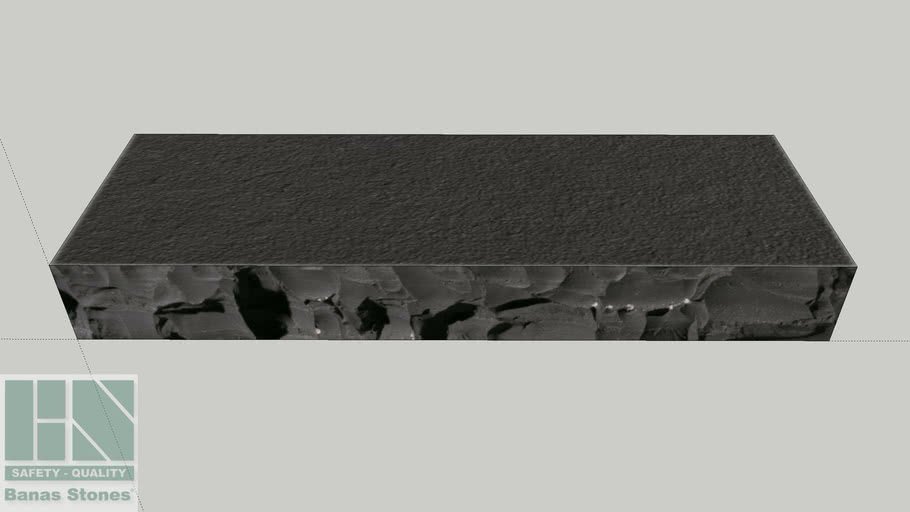 Banas Stones Natural 6' Steps/Risers - 16' x 48' - Kota Black | 3D ...