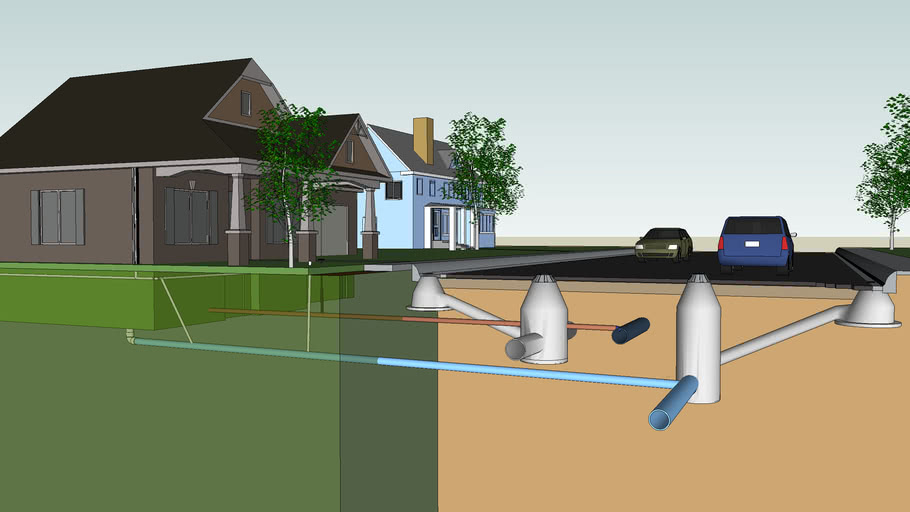 Street Infrastructure Cross Section | 3D Warehouse