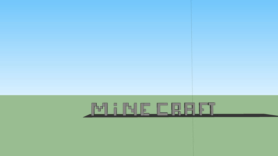 Minecraft lettering | 3D Warehouse