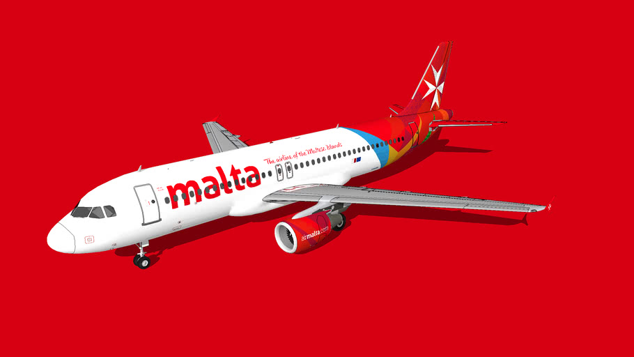 Air Malta Airbus A320-214 | 3D Warehouse