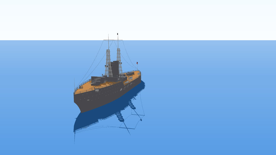 USS UTAH BB-31 | 3D Warehouse