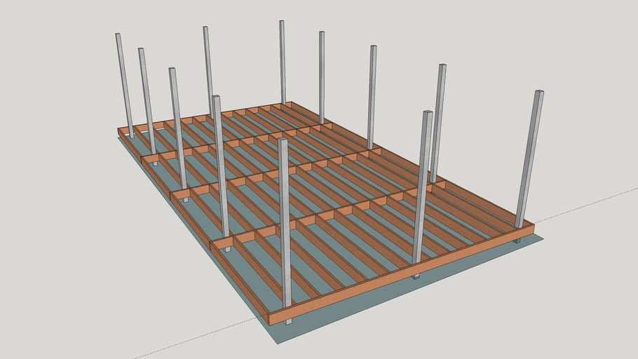 RoofTop Deck Structure | 3D Warehouse