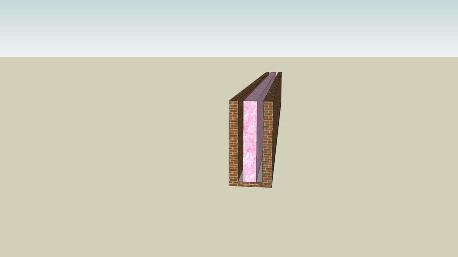 wall with insulation | 3D Warehouse