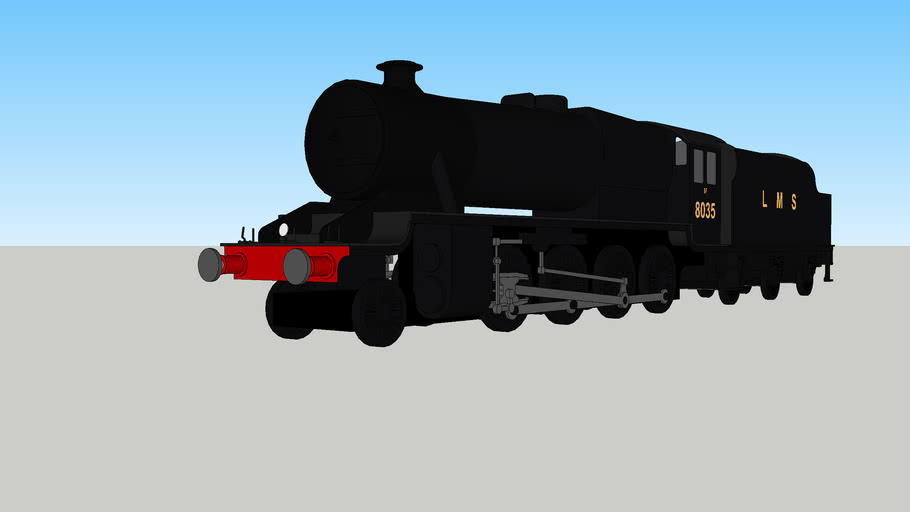 LMS_ 8F Class_ 2-8-0_ 48035 - Era 3 | 3D Warehouse
