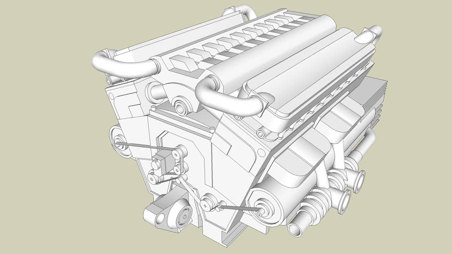 W-16 engine | 3D Warehouse