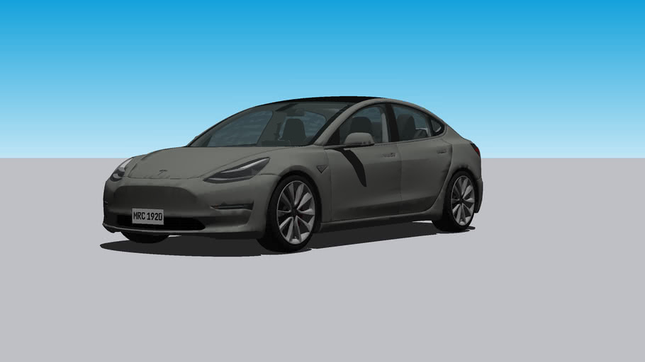 Tesla Model 3 - Modelo 3D | 3D Warehouse