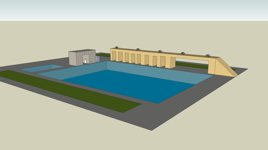 CUSTOM pool with shower | 3D Warehouse