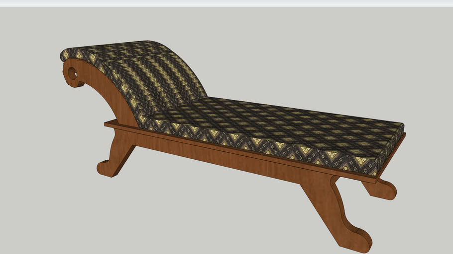 Diwan Cot | 3D Warehouse