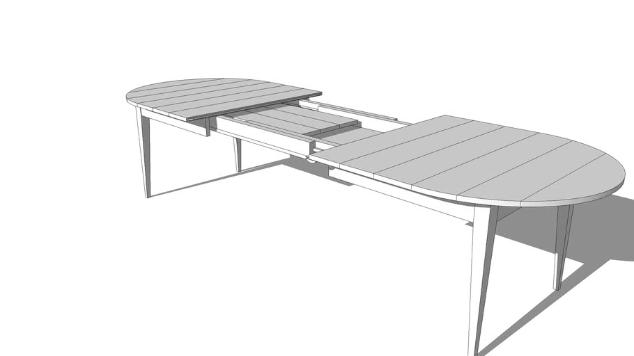 Extending dining table | 3D Warehouse