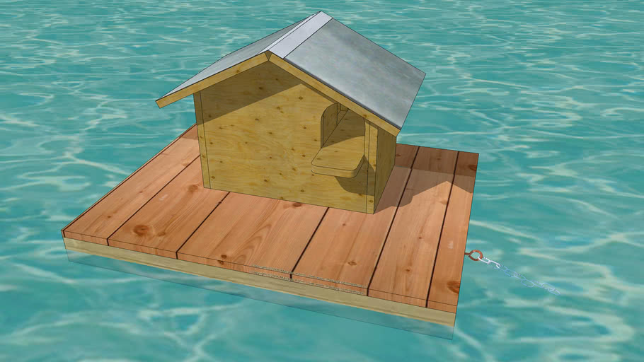 Floating nest box for ducks | 3D Warehouse