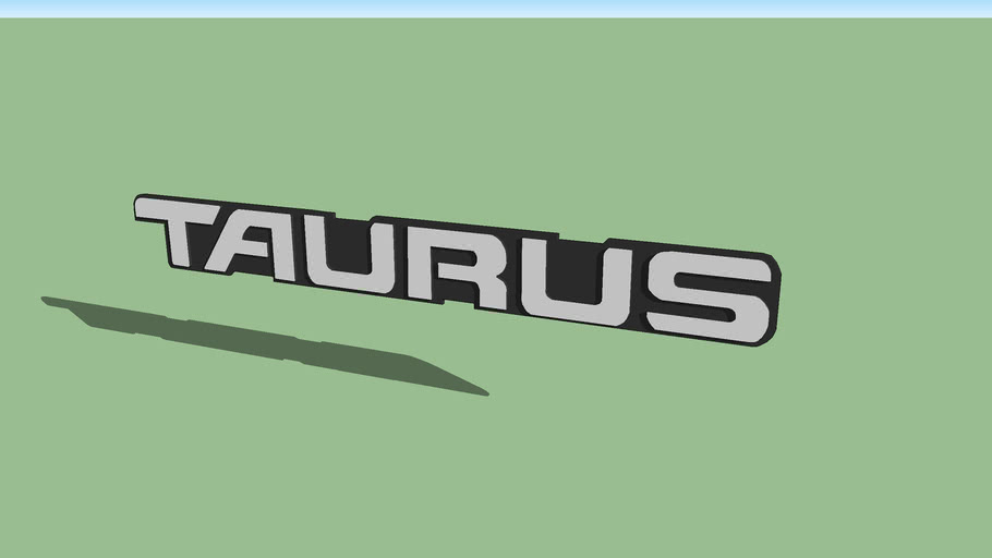 ford taurus logo | 3D Warehouse