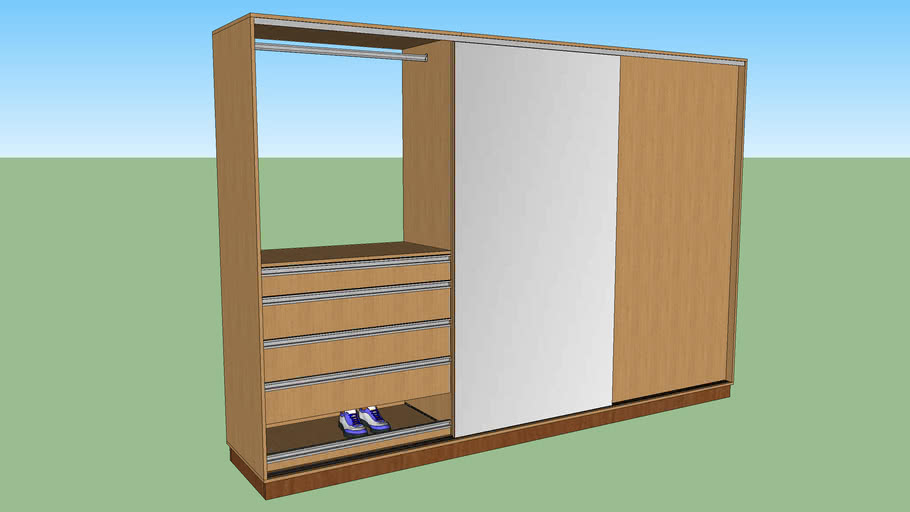 Ropero Empotrado Detalle Construccion | 3D Warehouse