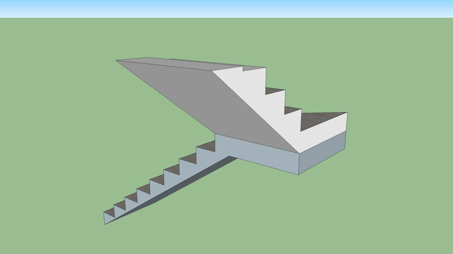 Escada em L Modelo Simples | 3D Warehouse