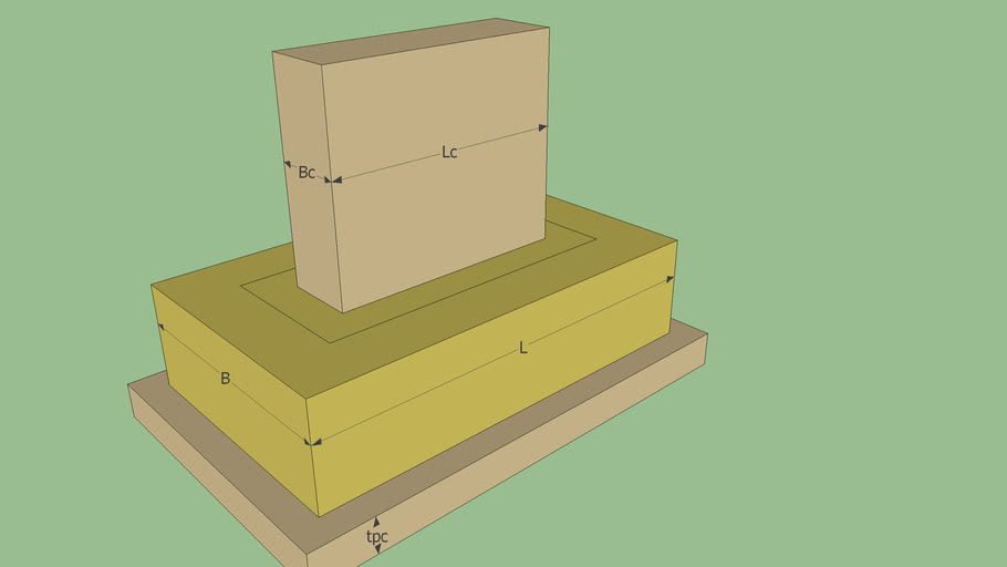 Isolated Footing | 3D Warehouse