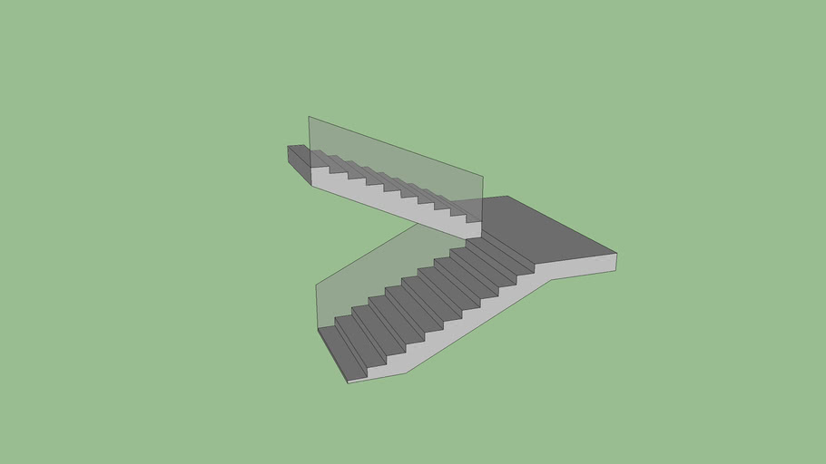 escalera de edificio | 3D Warehouse