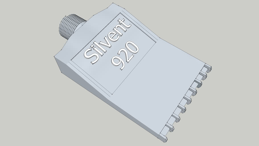 Bico Silenciador Silvent Modelo 920A | 3D Warehouse
