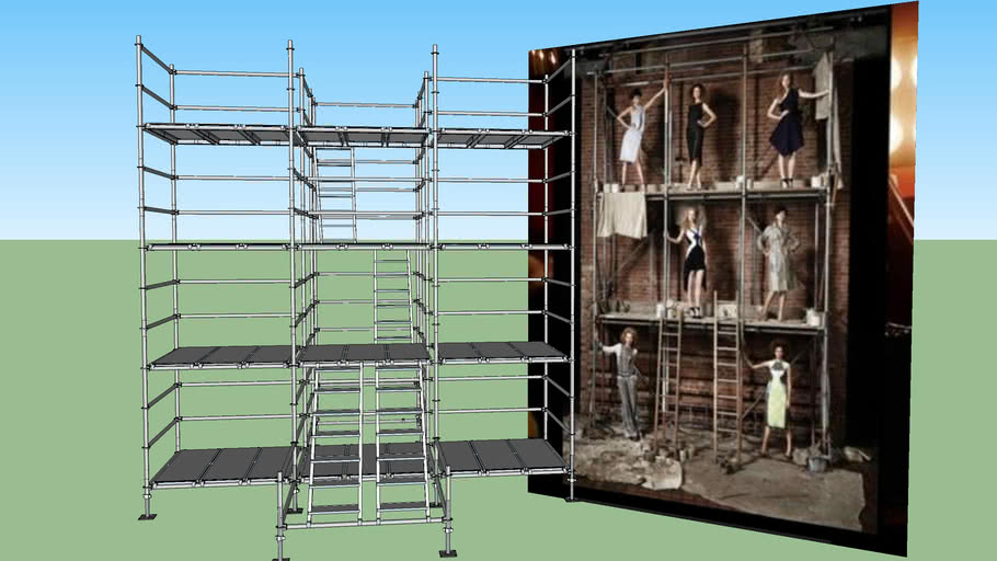 Scaffolding ringlock untuk event | 3D Warehouse