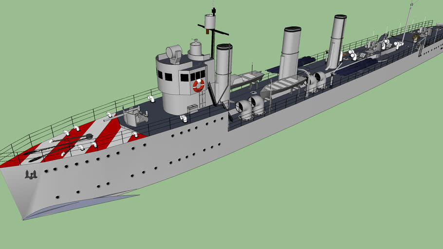 Italian Destroyer Generale Marcello Prestinari | 3D Warehouse