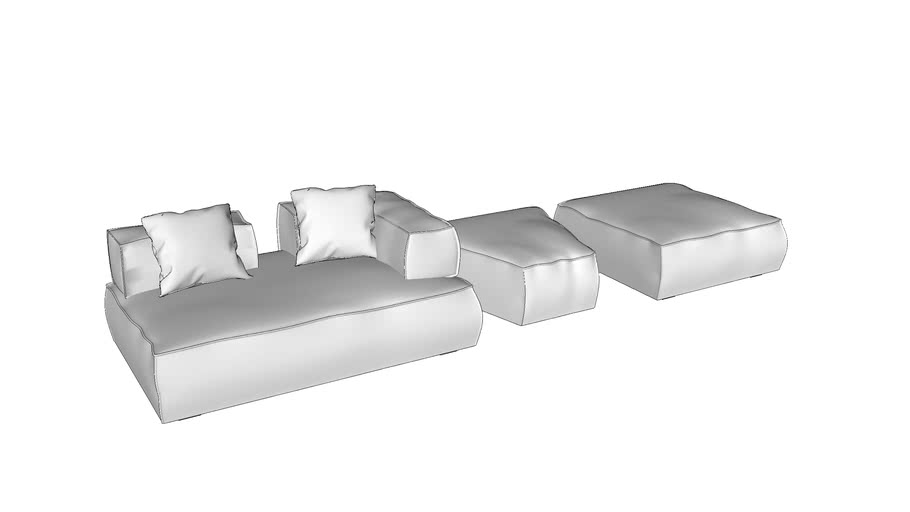 Sofá Block | 3D Warehouse