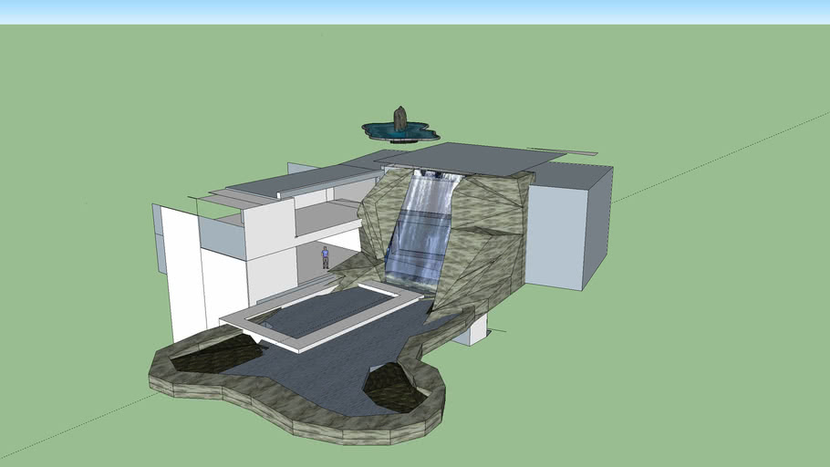 waterfall house (in progress) | 3D Warehouse