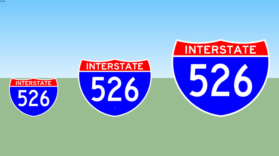 Interstate 526 Sign | 3D Warehouse