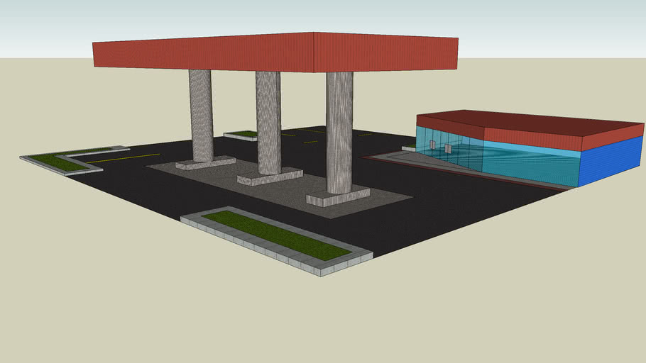 gas station | 3D Warehouse
