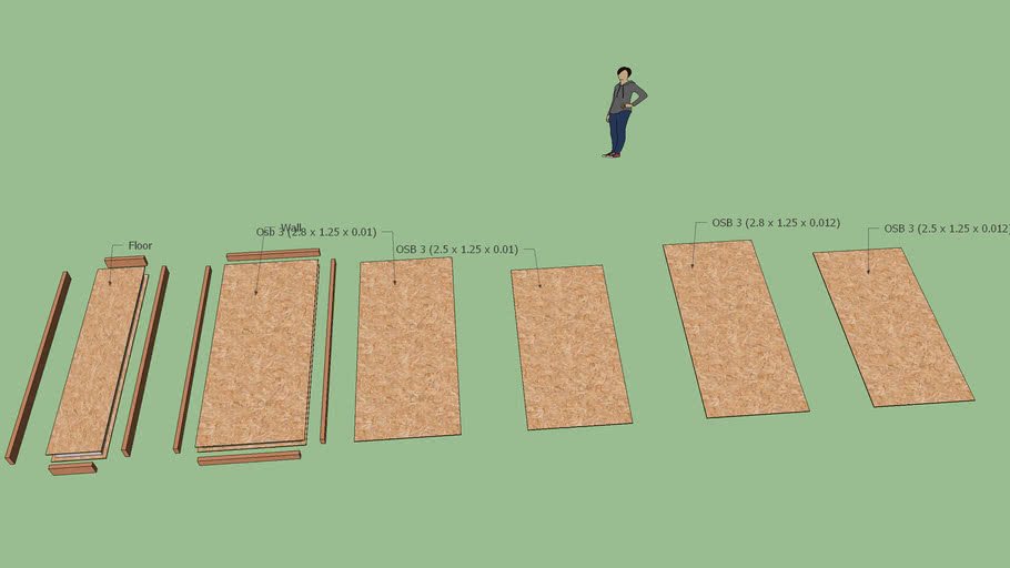 OSB + SIP panels | 3D Warehouse