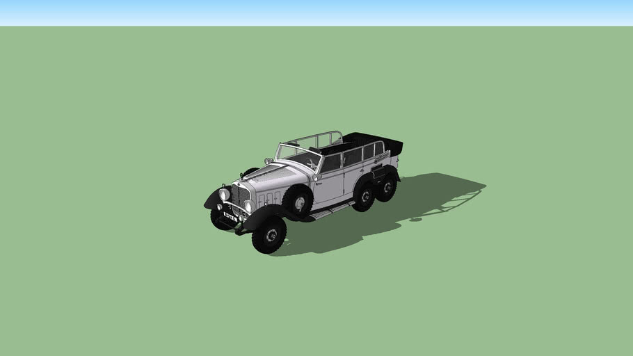 1938 Mercedes Benz G4 (W31) 6X6 | 3D Warehouse