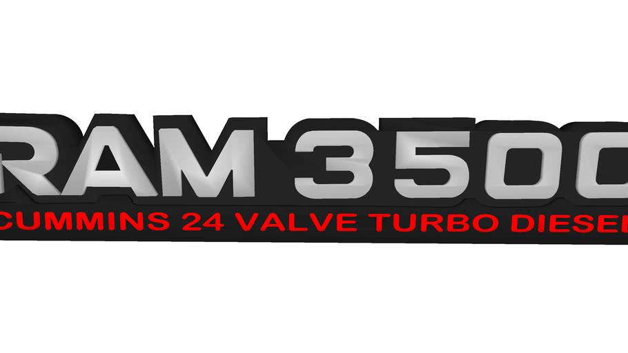 94-02 Ram 3500 Logo- Dodge HD | 3D Warehouse