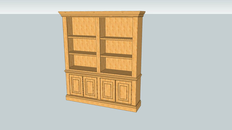 Wood Bookcase | 3D Warehouse