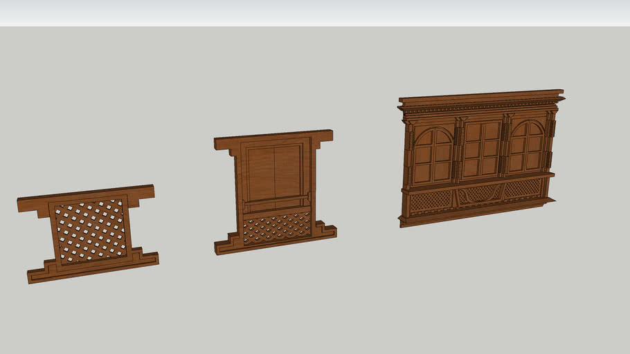 Newari window | 3D Warehouse