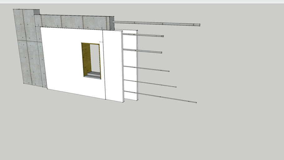 Window in an ICF Wall section | 3D Warehouse