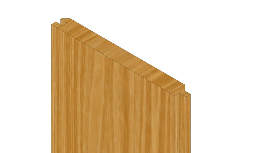 Machimbre 1/2x4' Pino Radiata | 3D Warehouse