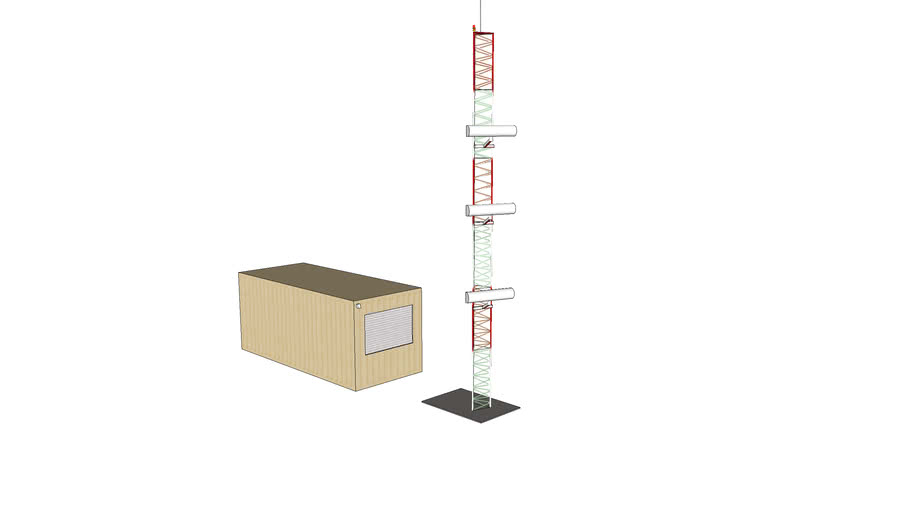 EDTQ ILS Glideslope Antenna Kornwestheim Pattonville simplified | 3D ...