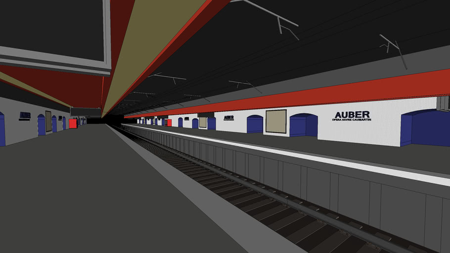 AUBER Opéra Havre Caumartin RER (02) | 3D Warehouse
